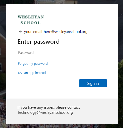 Blackbaud Login Instructions - Staff and Students – Wesleyan School