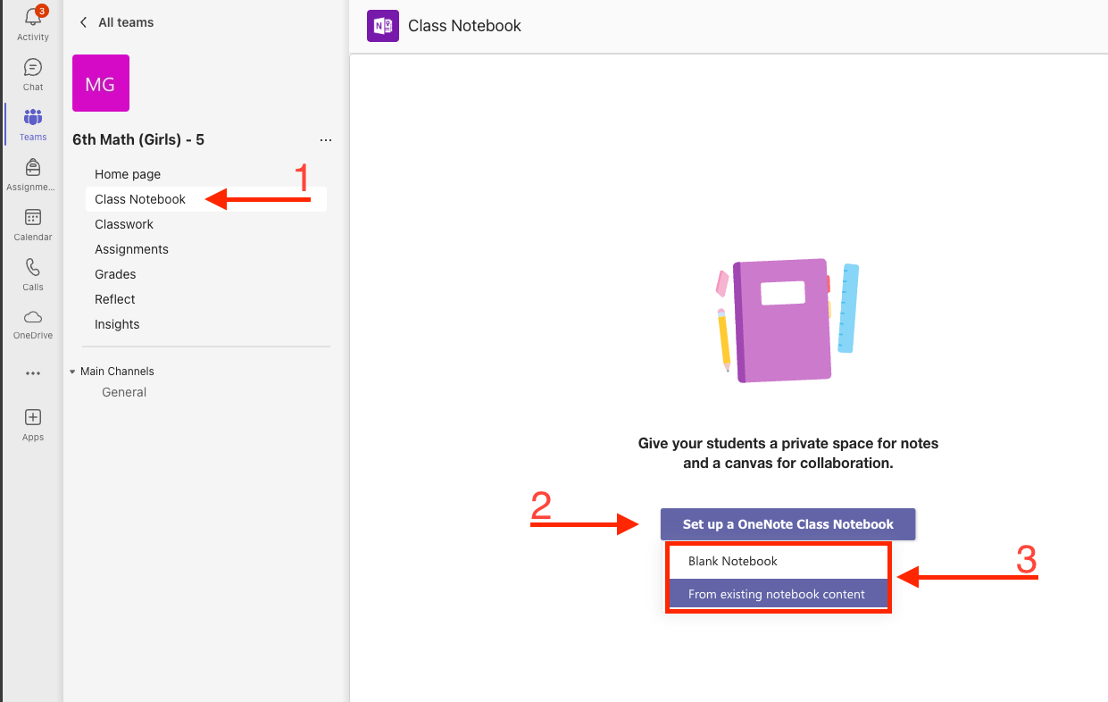 Resolving the "We're still setting up your class. Please check back soon." message in OneNote ...