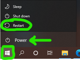 How to restart your Surface – Wesleyan School