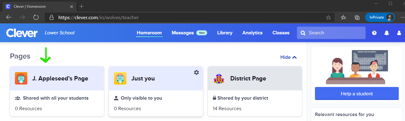 Adding a link to your Clever page – Wesleyan School