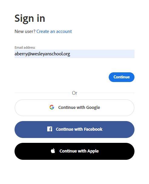 Login to Adobe Spark Account – Wesleyan School